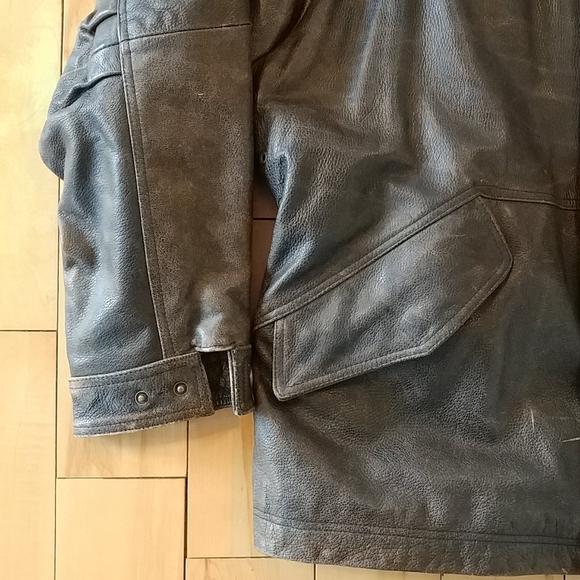 New River Sports | Jackets & Coats | Heavy Leather Warm Jacket New ...